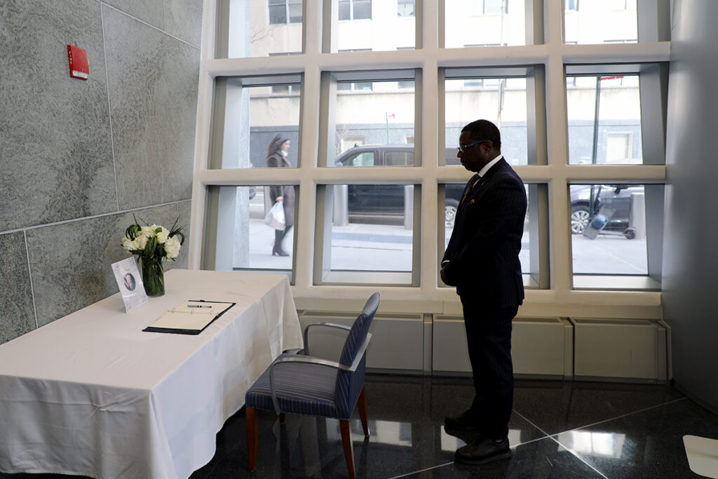AMBASSADOR MILAMBO SIGNS CONDOLENCE BOOK FOR FORMER U.S. PRESIDENT ...